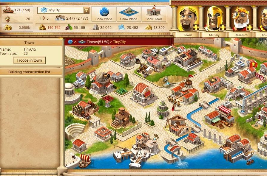 Play Ikariam, finish quests and get rewards😻