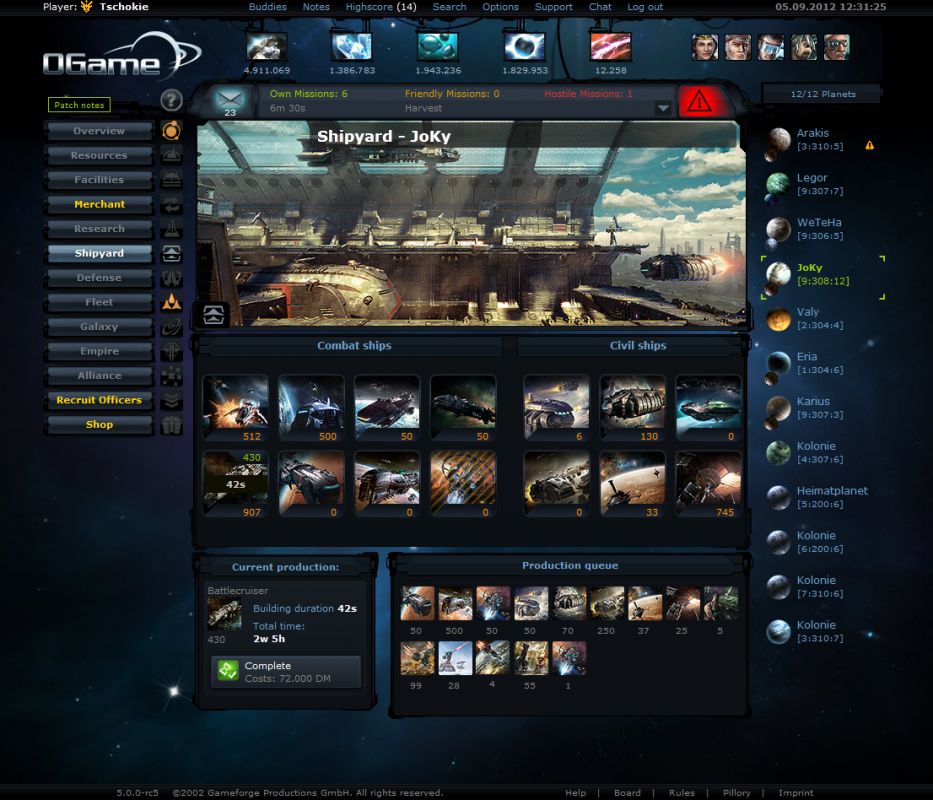 Play OGame, finish quests and get rewards😻